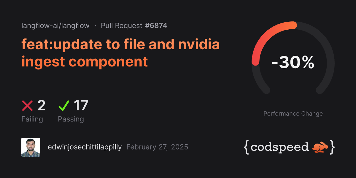 nvidia-demo - Branch - langflow-ai/langflow - CodSpeed