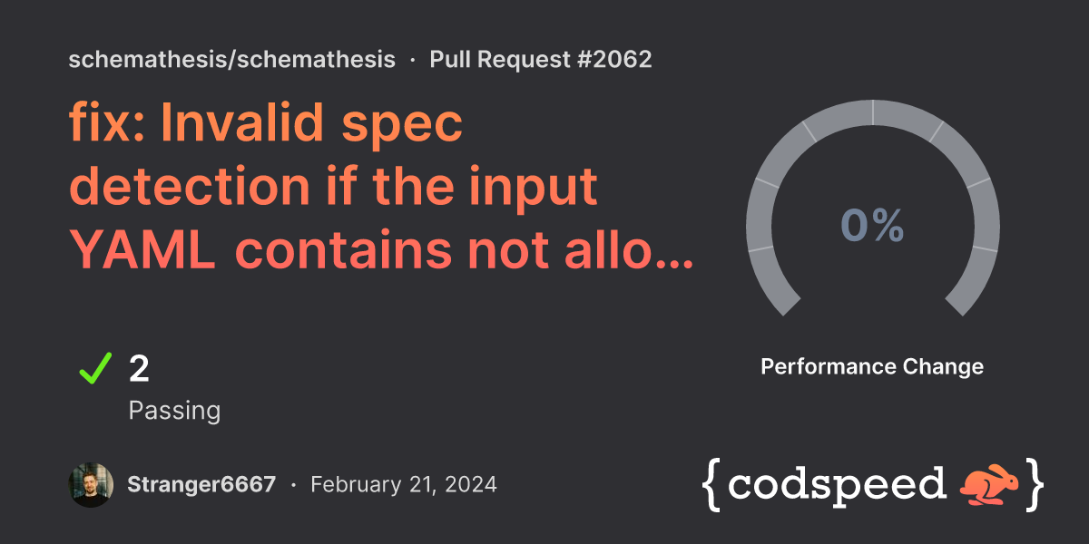 dd/fix-loading - Branch - schemathesis/schemathesis - CodSpeed