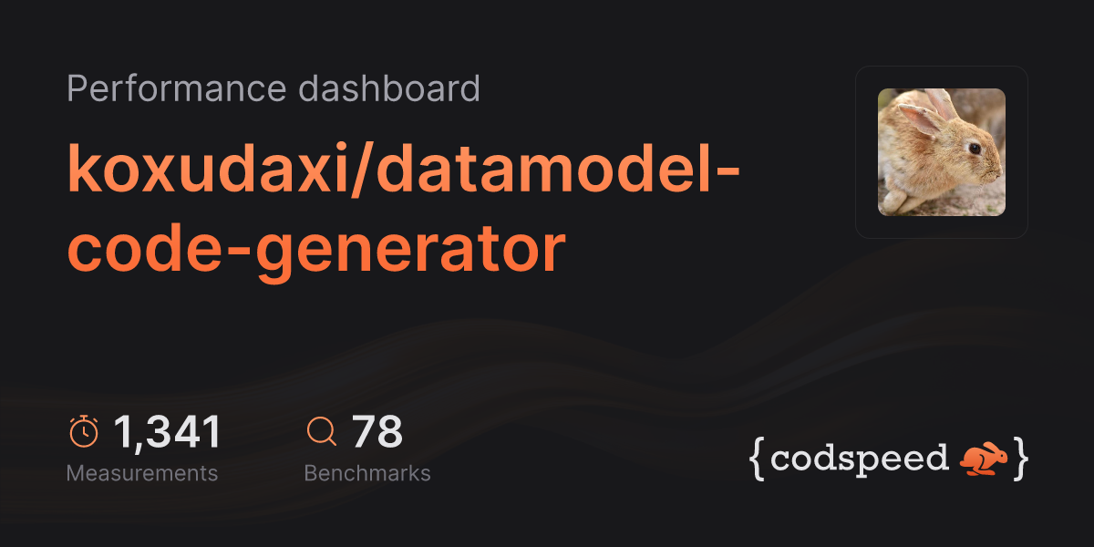 koxudaxi/datamodel-code-generator - CodSpeed