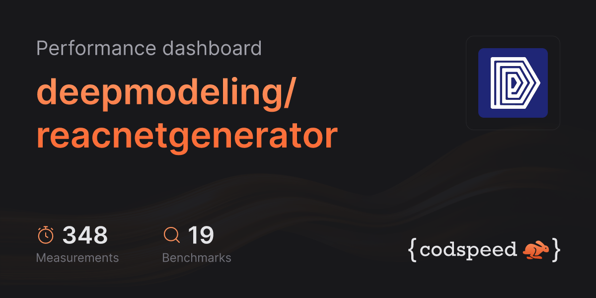deepmodeling/reacnetgenerator - CodSpeed